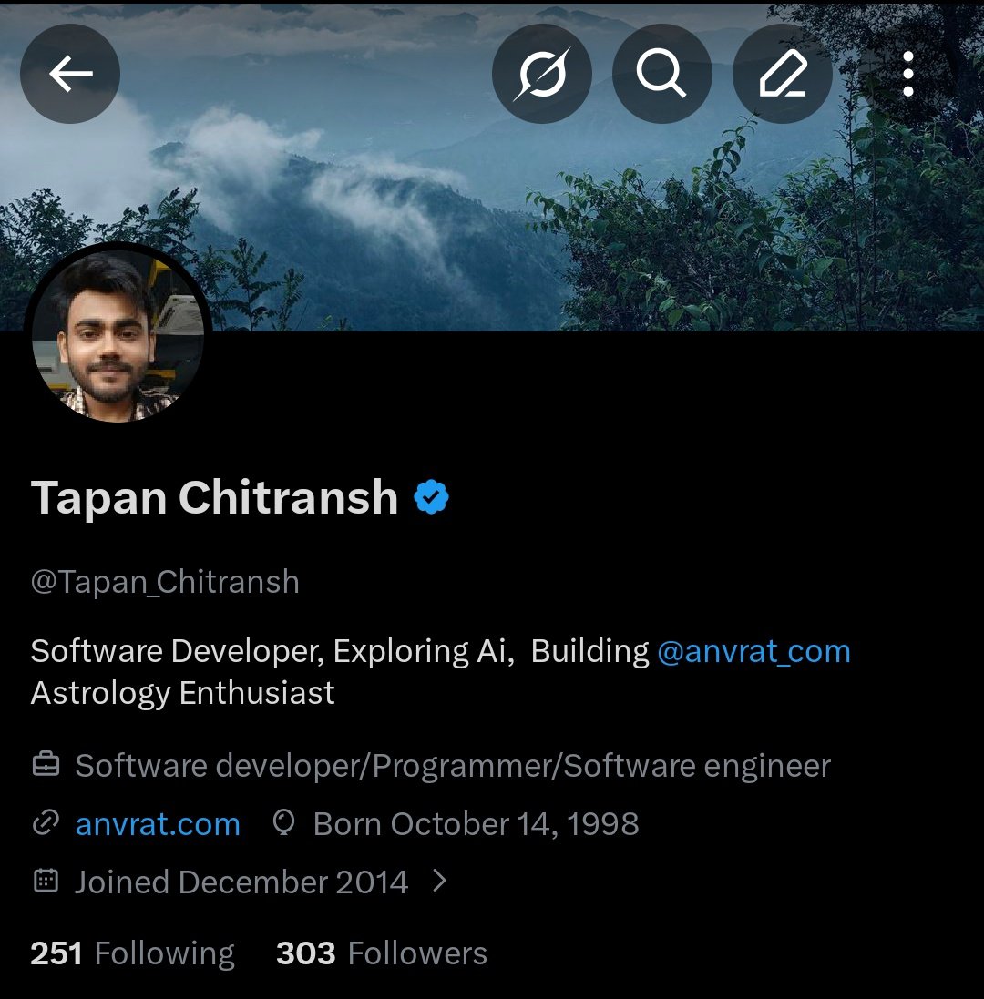 Tapan Chitransh (@Tapan_Chitransh) / Posts / X