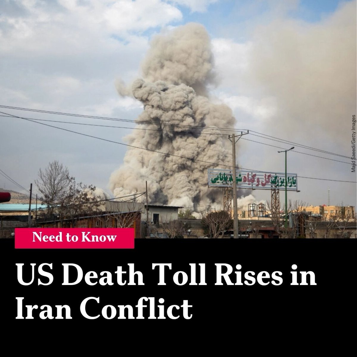 🚨US Death Toll Rises in Iran Conflict Read more