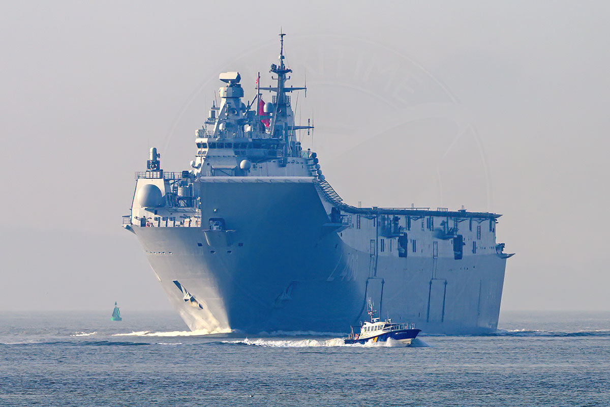 Four Turkish warships at Southampton today. TCG Anadolu (L400), the ...