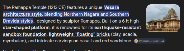 @Gaara22227777 This is the reason. Kakatiyas used karnataka vesara ...