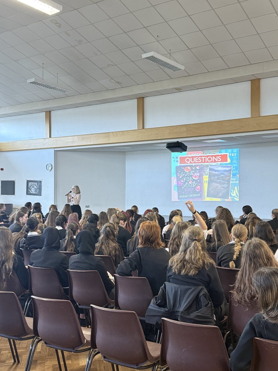 Year 8 and Year 9 enjoyed Sarah Crossan’s visit today as part of our ...