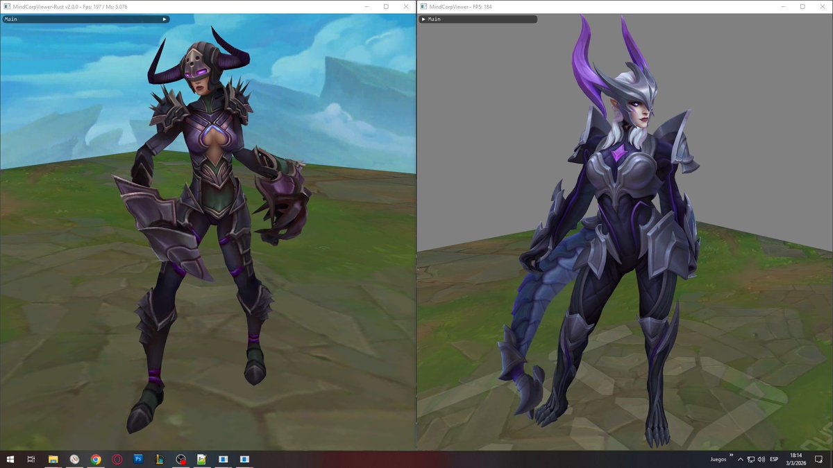 Darkflame Shyvana Model Comparison Old vs New Human and Drake