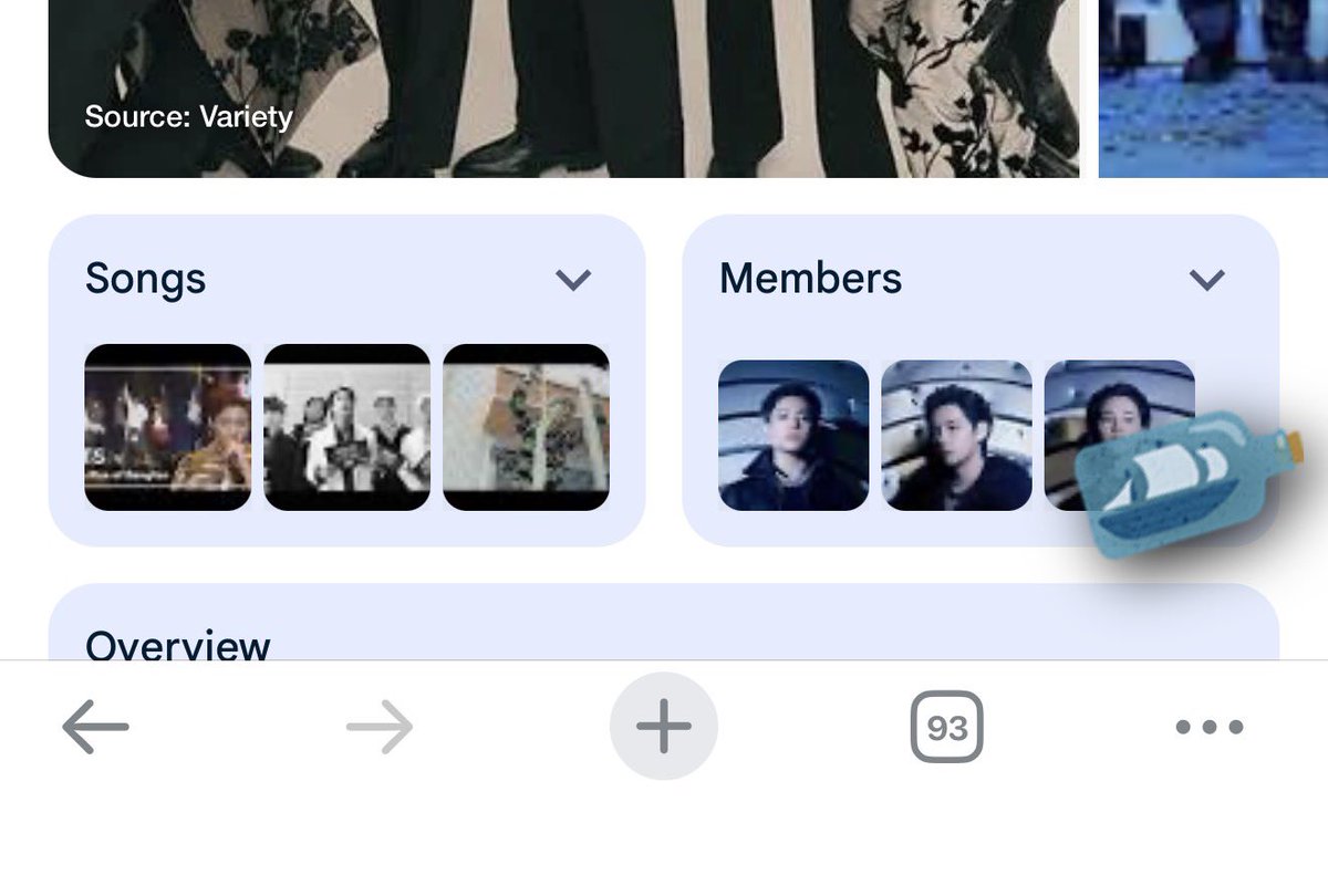 ARMY, Google BTS and click the bottle that appears in the bottom right ...