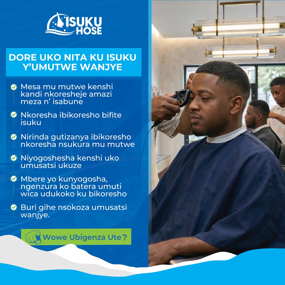 Isuku yo mu mutwe ni kimwe mu byerekana umuntu urangwa n'#iSUKU. Kumesa ...