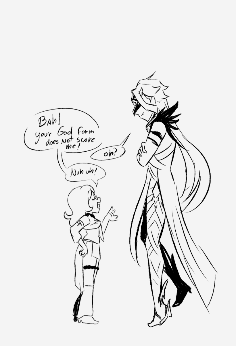 random story thing I got with Dottore god mode on #Dottore