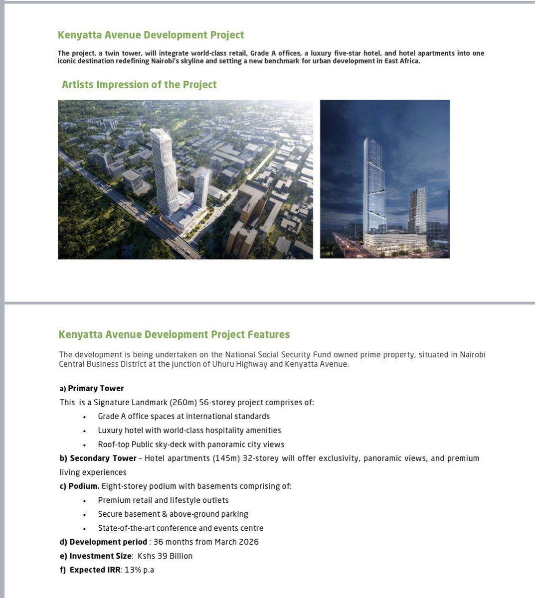 @kinjeketile They are calling it Twin Tower -a new benchmark for Urban ...