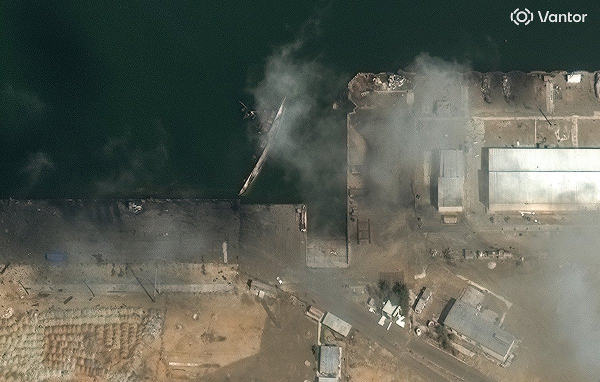 New satellite imagery captured today showing post-strike aftermath in ...