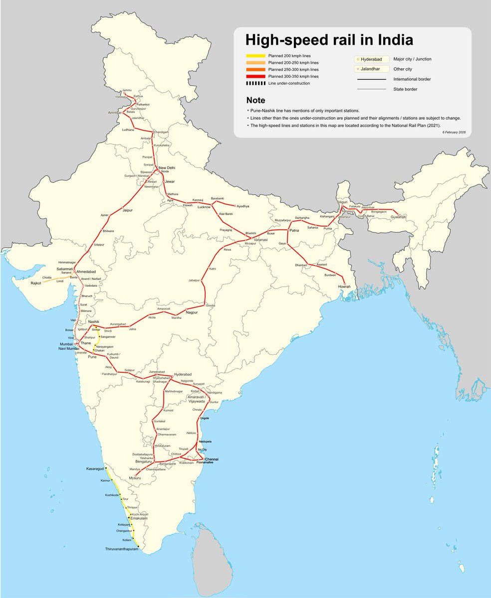 Proposed HSR corridors & Andhra Pradesh stretch: • Hyderabad ...