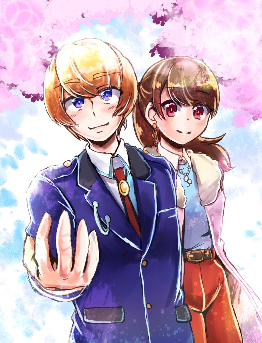 3月なので春らしい八雲くんと霞姉のイラストを描きました。 そろそろ桜のシーズンがやってくる！素敵な春になりますように！！ #手裏剣戦隊ニン ...