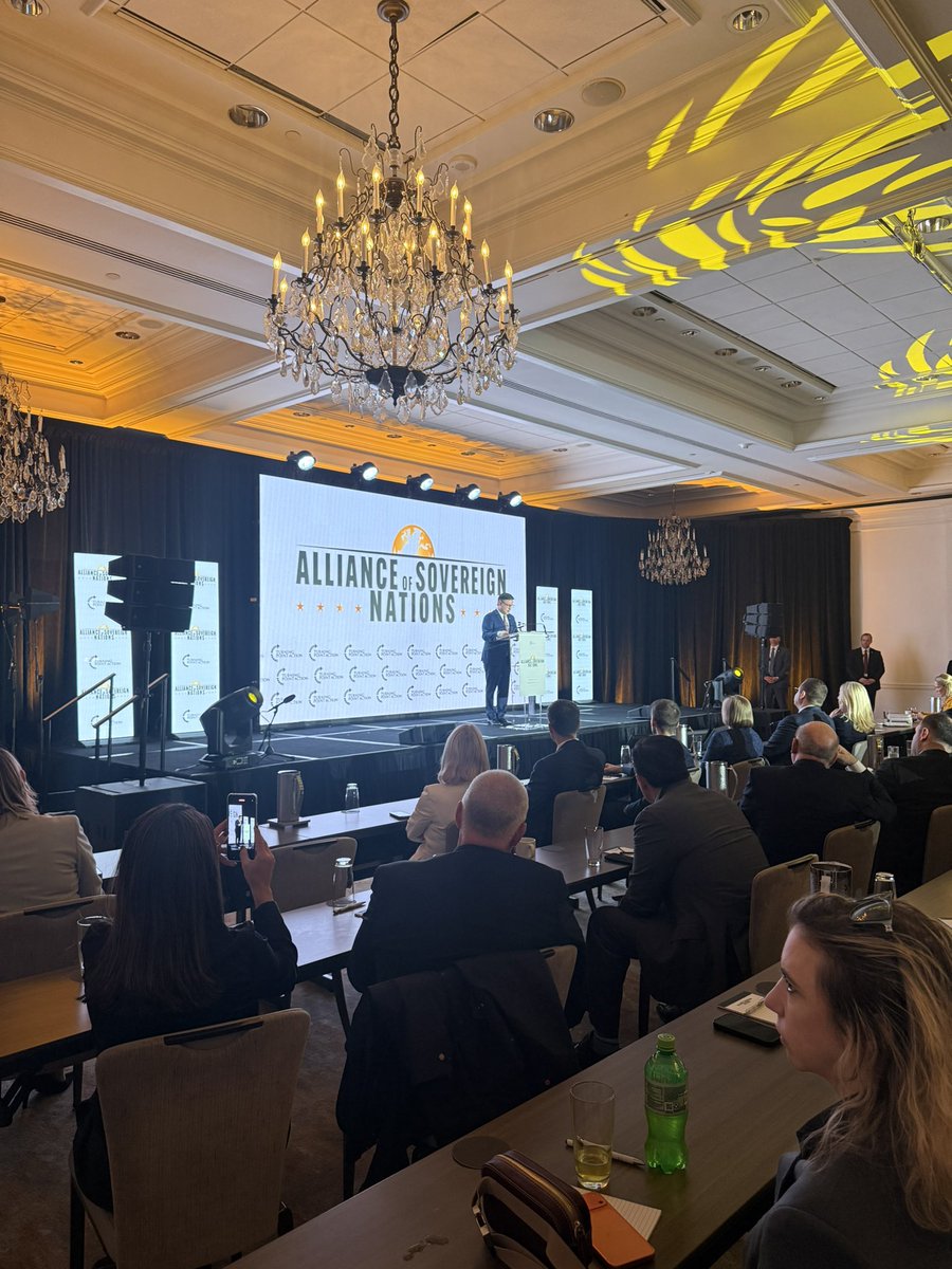 Kicking off the Alliance of Sovereign Nations Summit with our honorary ...