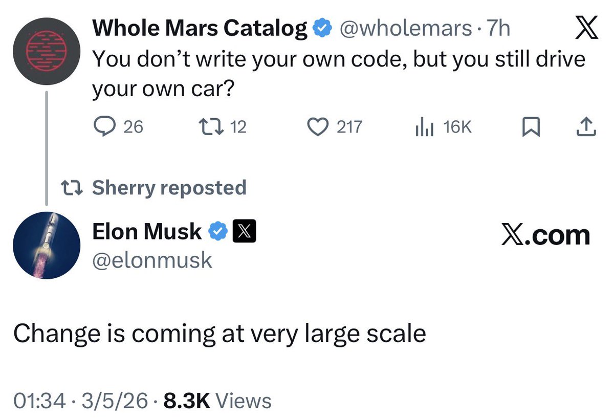 TESLA ROBOTAXI “Change is coming at very large scale." Elon Musk With ...
