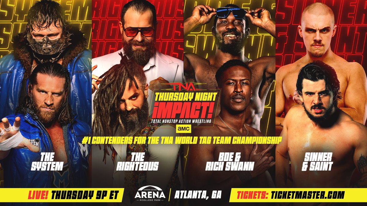 Tonight on TNAI Impact #TNA #TNAWrestling #TNAiMPACT * Nr 1 contenders ...