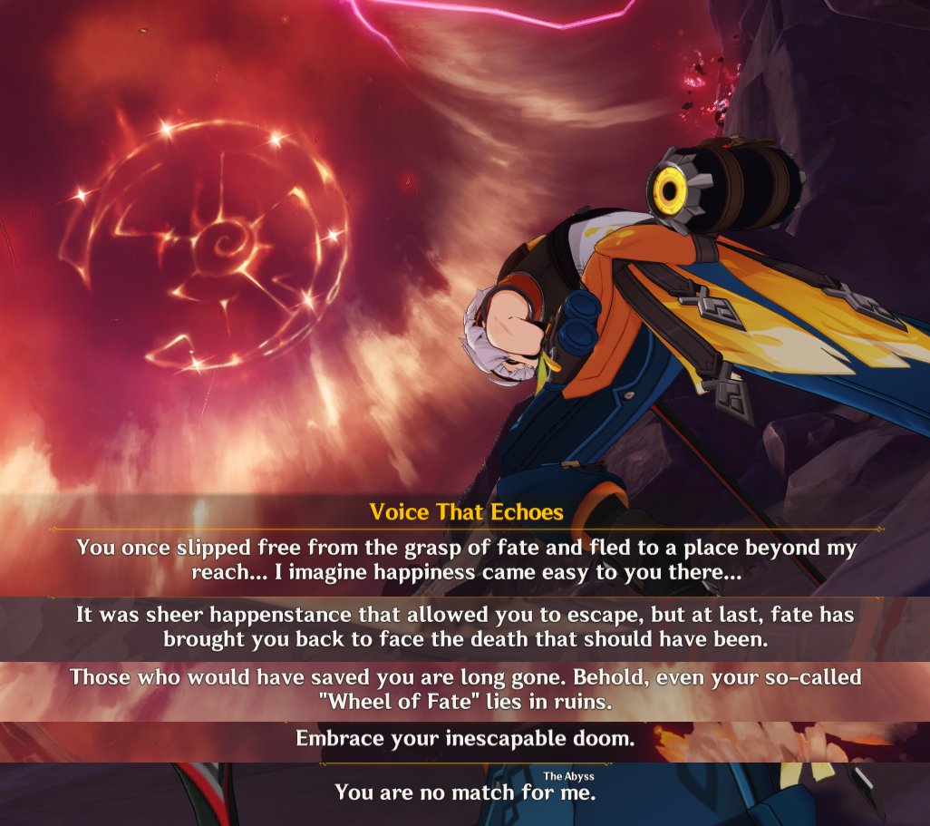 the abyss always insists that all things must come to and end—that it's ...
