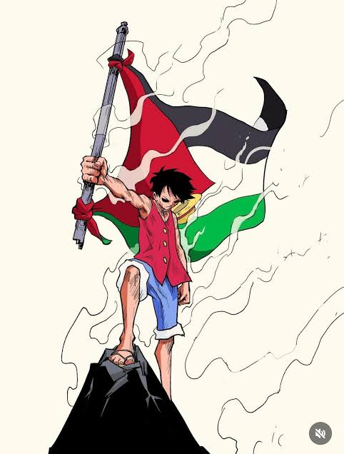 Os caras pegam esse imagem pra meter que o luffy seria prol palestina ...