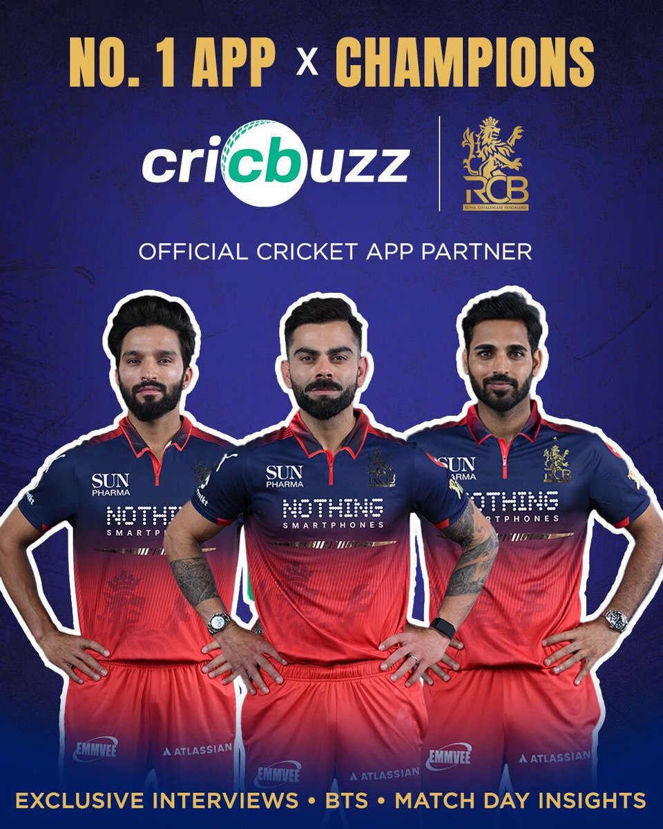 Cricbuzz Partners with IPL Champions RCB for Exclusive 20...