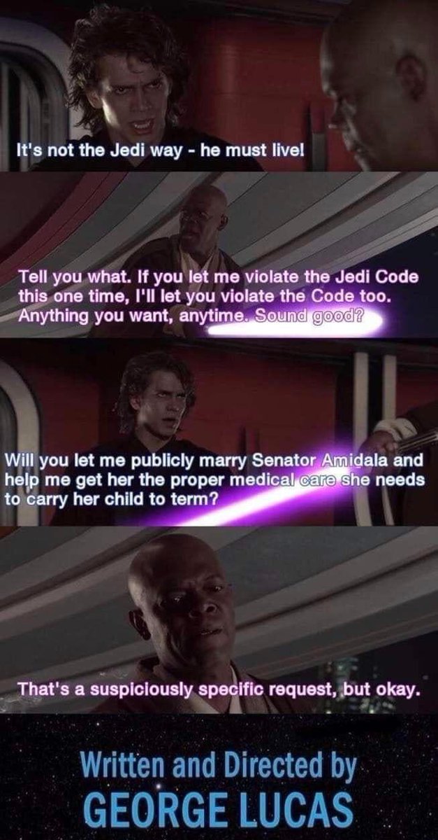 I think about this scene a lot. Anakin cutting off Mace Windu’s arm may ...