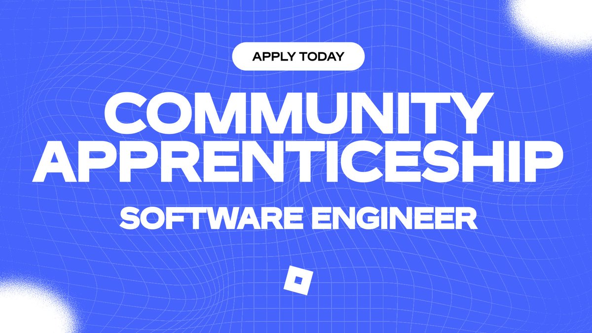 Applications for the Roblox 2026 Community Apprenticeship program are ...