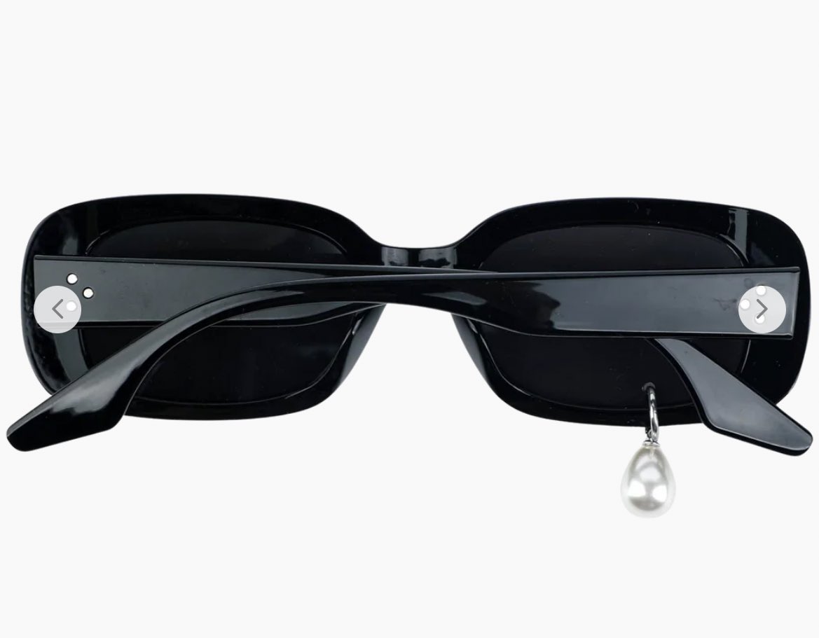Pearl Tear Square Sunglasses (Black) 진짜 이뿌다😎 ZEEPRUK LOGIN TO PFW # ...
