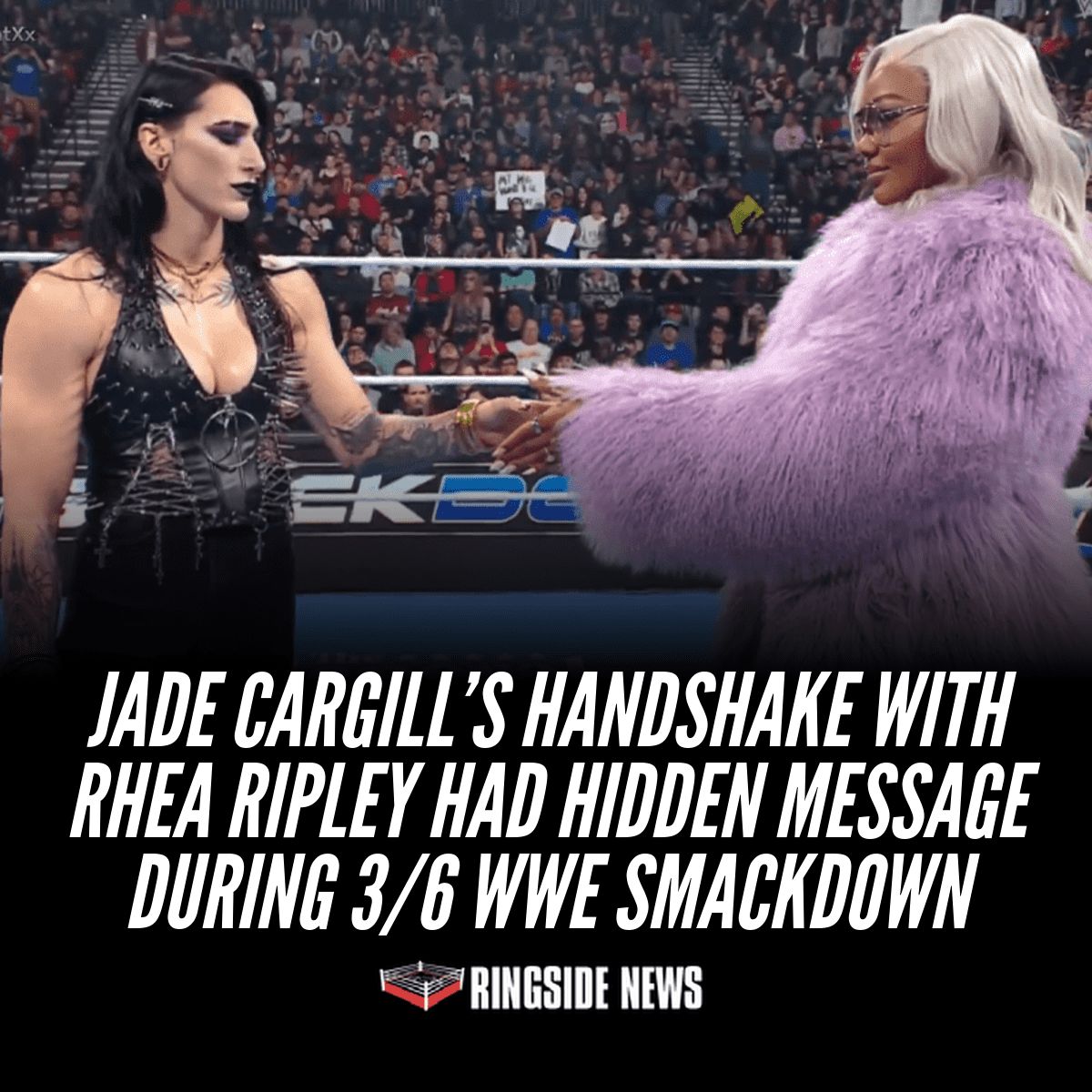 Jade Cargill’s Handshake With Rhea Ripley Had Hidden Message During 3/6 ...