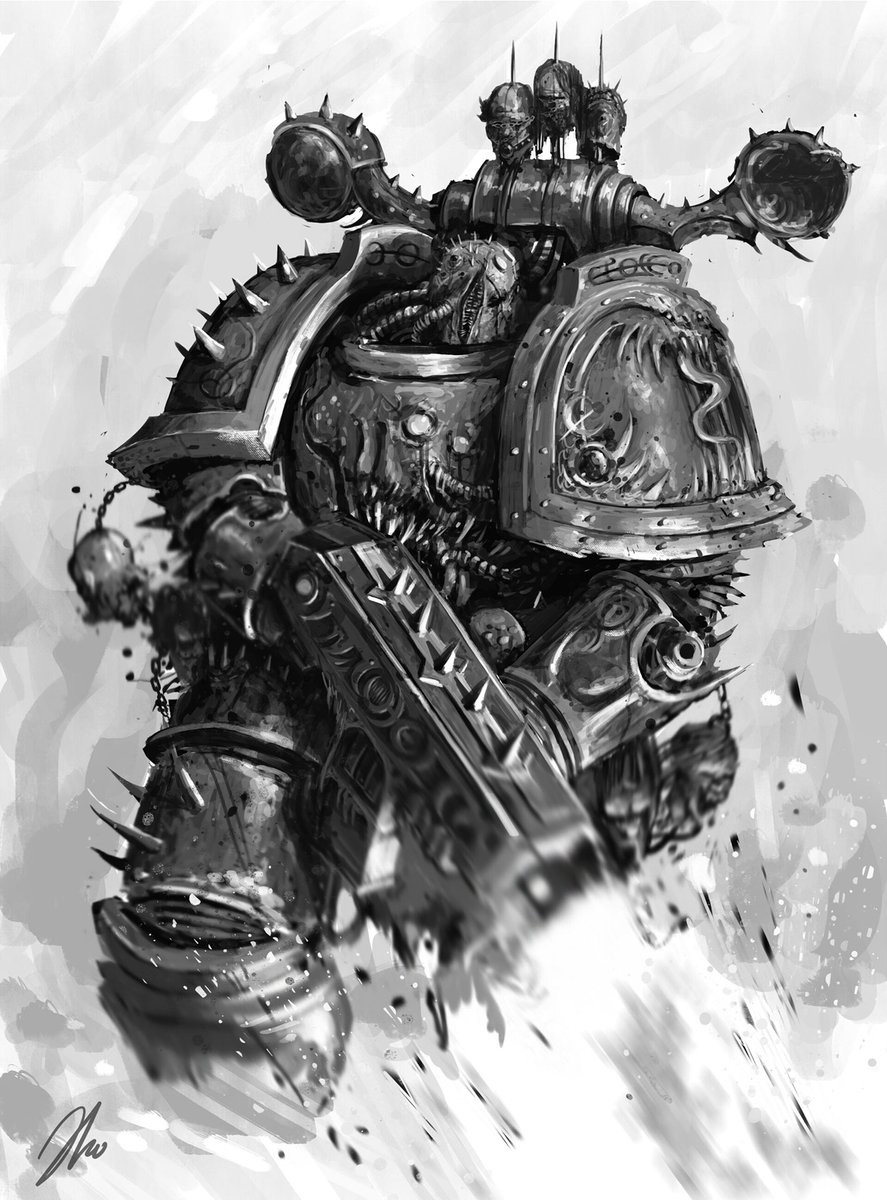 Chaos Space Marines fan art by Alexandre Rosenthal. Chaos Space Marine ...
