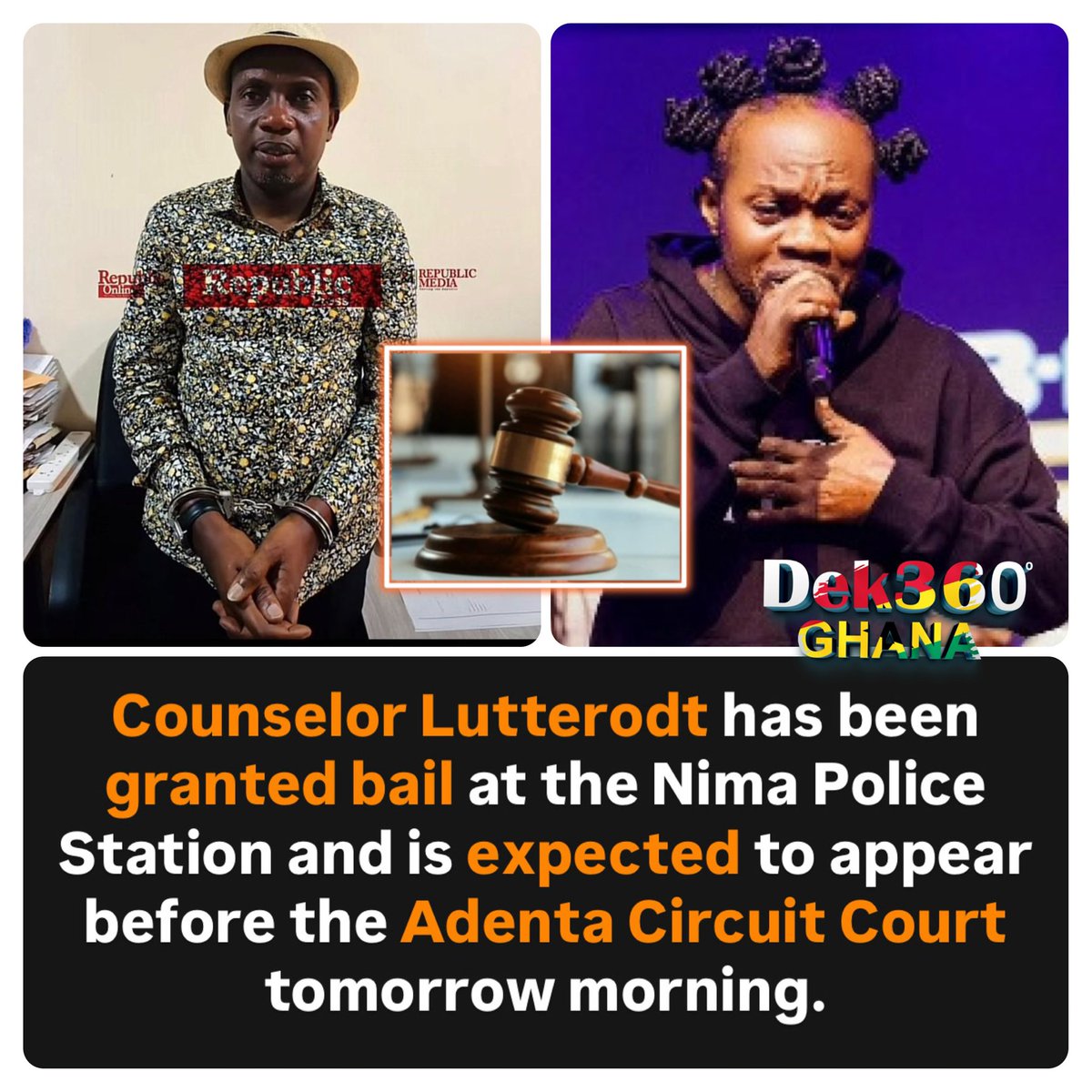 Counselor Lutterodt has been granted bail at the Nima Police Station ...
