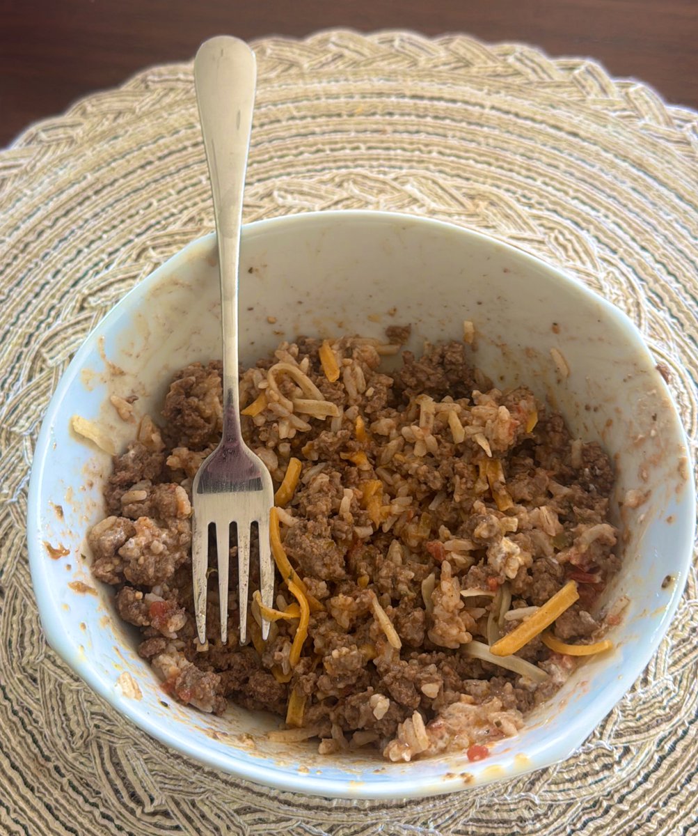 Ground beef and rice slop bowls are a staple in the Chambers household ...