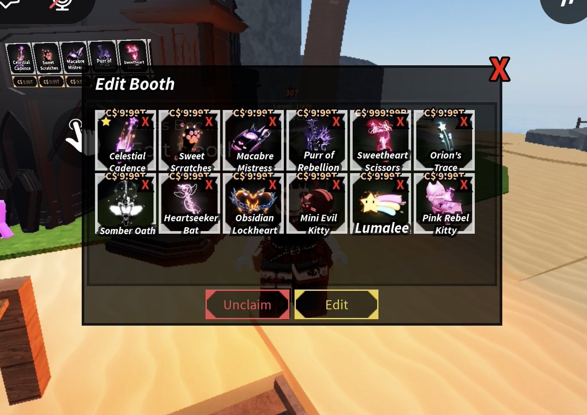 WTS SKIN & BOOBER purr : 220k celestial : 60k sweet scratches: 68k ...