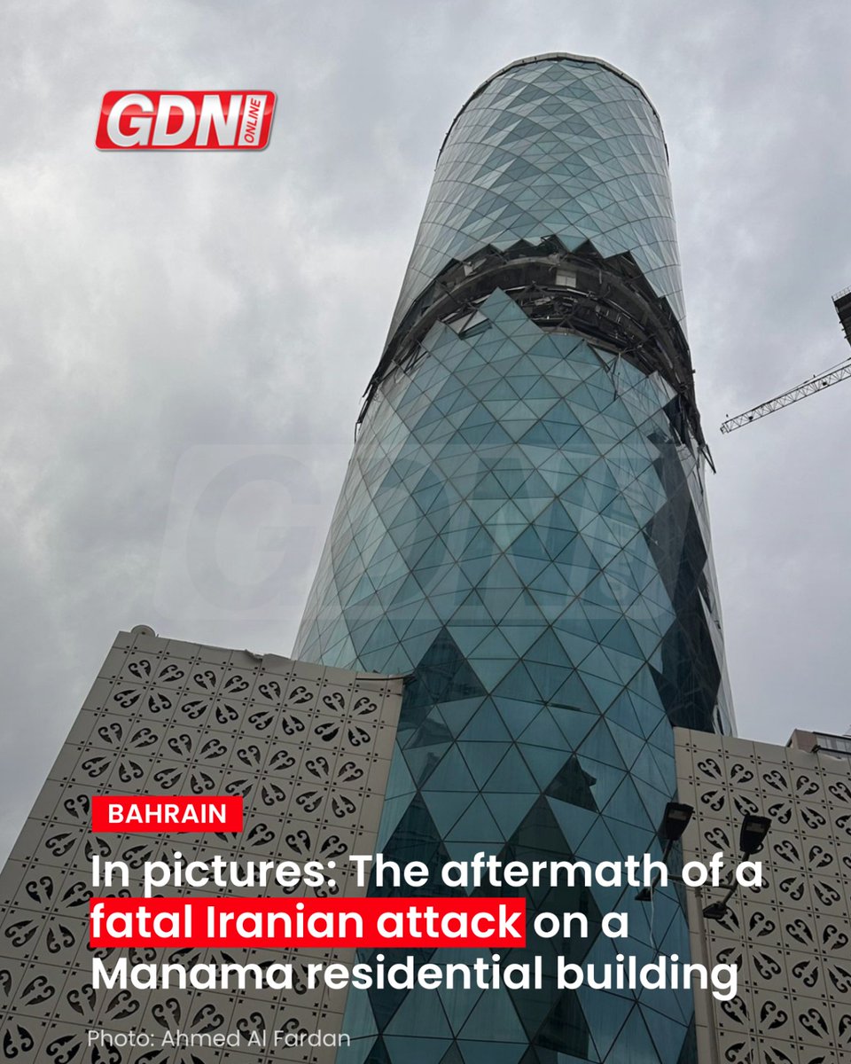 A tragic scene has unfolded in Manama following a blatant Iranian ...