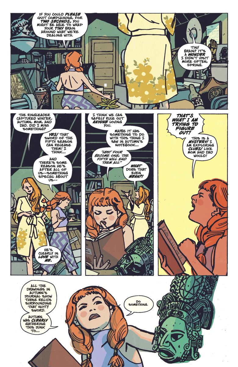 A NEW STORY ARC begins this week in THE SEASONS #9 by Rick Remender ...