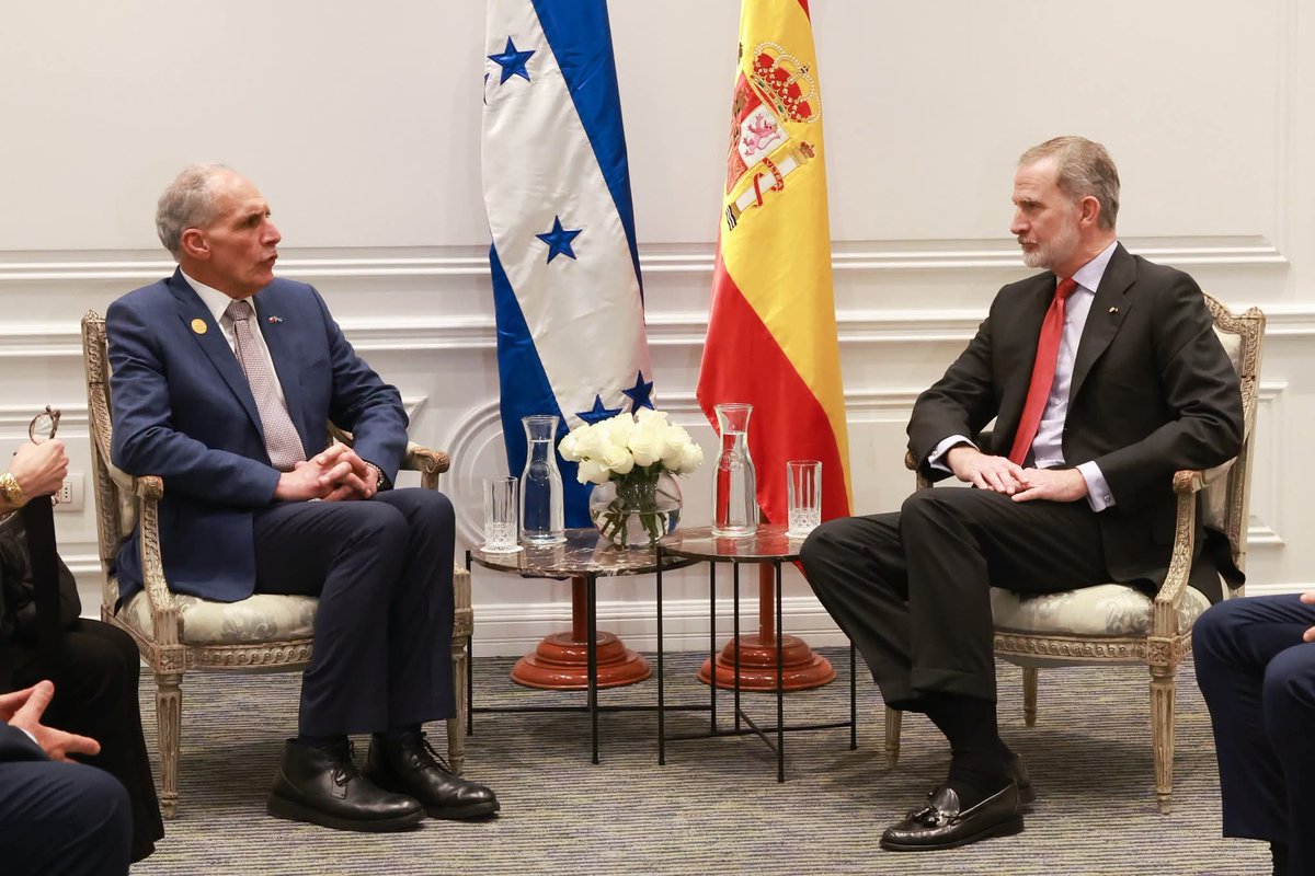 #NOTICIAS #CHTV #HONDURAS 👉 El rey de España, Felipe VI, sostuvo un ...