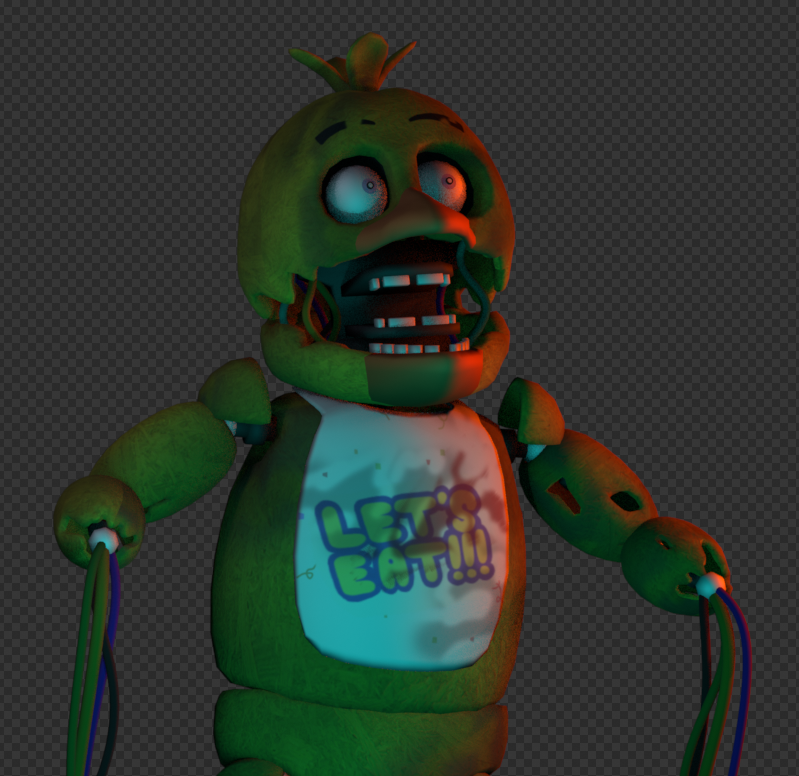 An "I6NIS Old Chica" model commission from @DudeSoupProd!! Had lots of ...