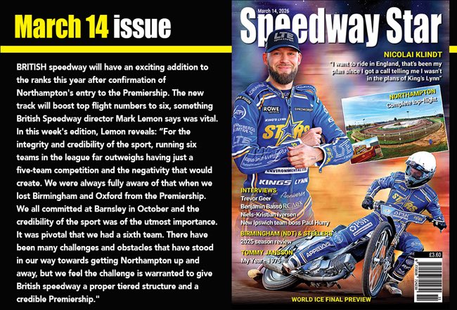 Speedway Star (@speedwaystarmag) / Posts / X