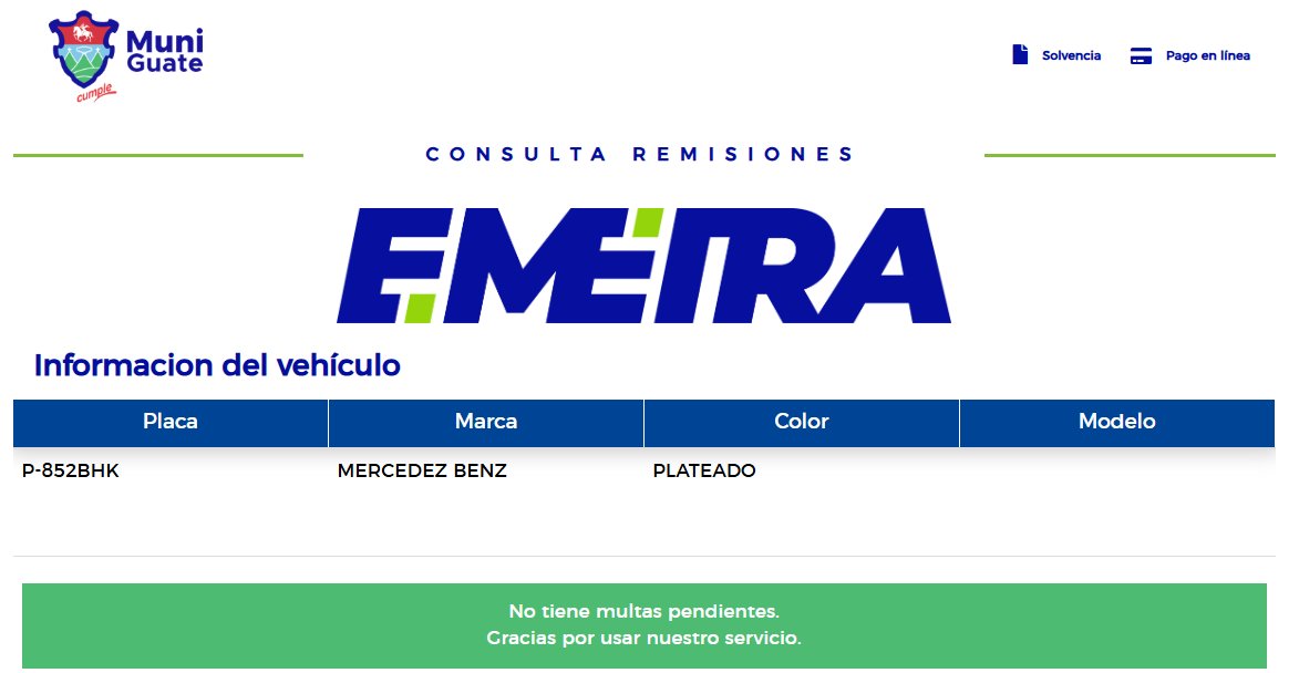 NO TIENE 😐 porque de nuevo EMETRA sirve para nada y pa ni mier