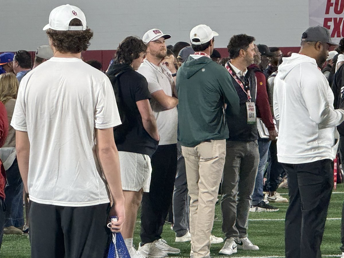 John Mateer, Ben Arbuckle and Sam Bradford hanging out