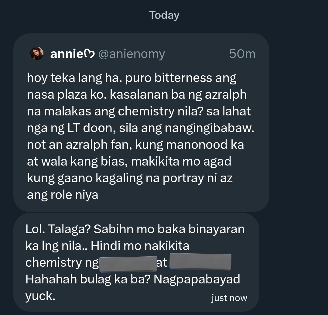 may nagdm, kasalanan ko ba na mas kinikilig ako sakanila at sila ang ...