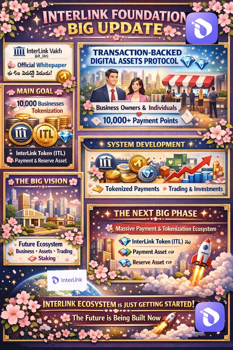 🚀🌸 BIG UPDATE from the InterLink Ecosystem! 🌸🚀 The future of digital ...