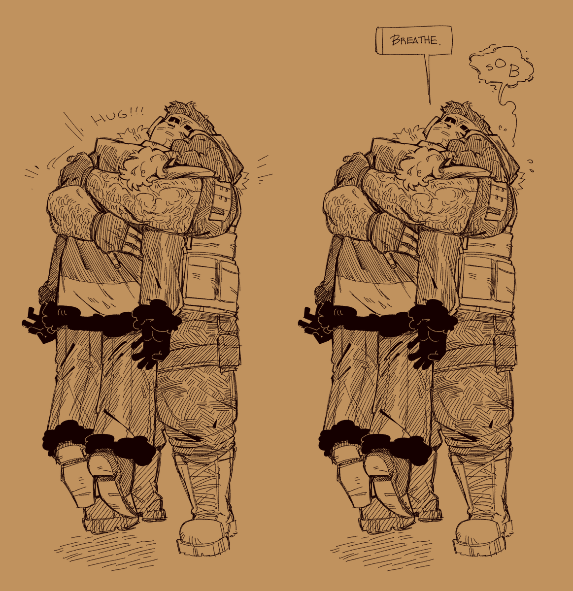 Bearhug therapy call that bearapy #toughluck #chance1337
