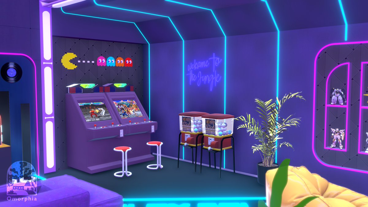 [VRChat World] A closer look at Neon Social Club. Every corner has its ...