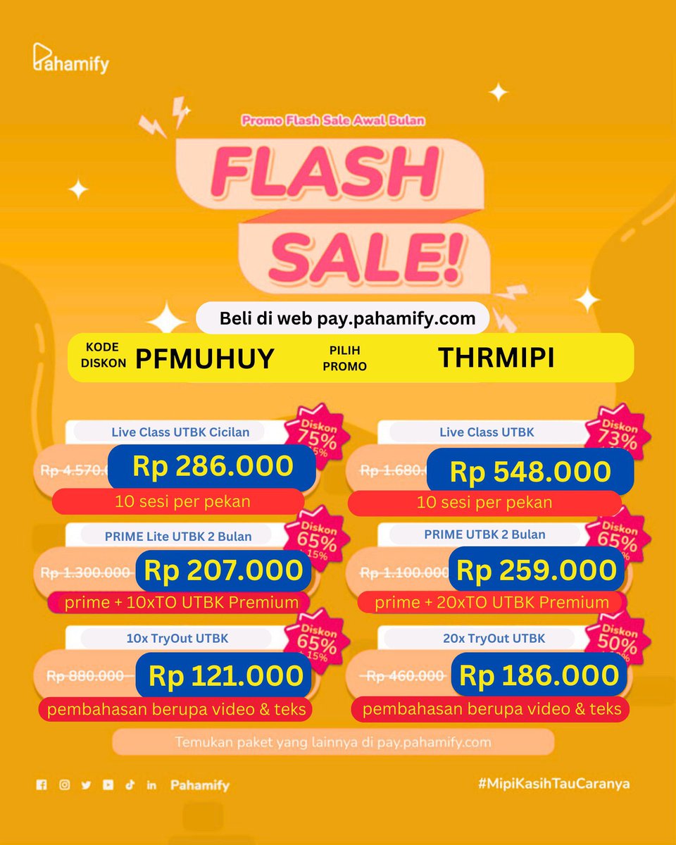 PROMO TERBARU PAHAMIFY cek & beli di web pada poster ya guys ...