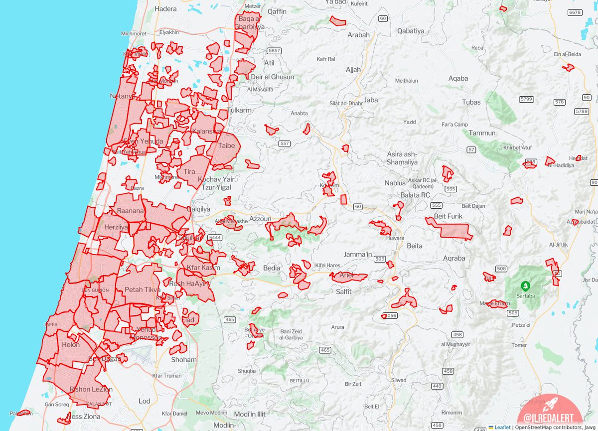 🔴 Rocket Alert [02:29:11] - 239 Alerts 🔴: • Sharon — Kfar Yedidia, Tzur ...