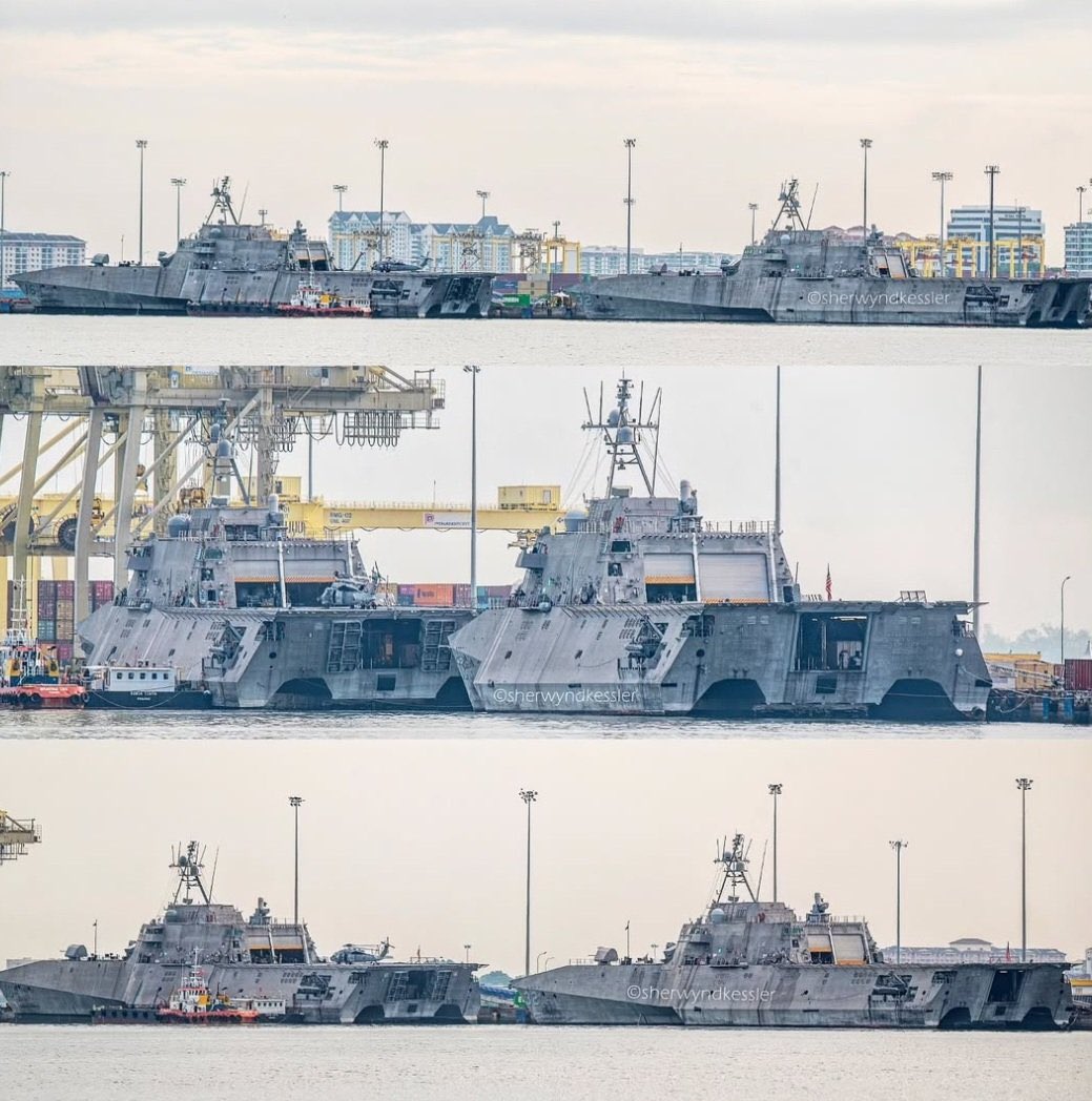 USS Santa Barbara (LCS 32) and USS Tulsa (LCS 16) Independence-variant ...