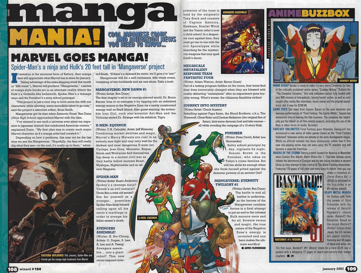 Here's the report on the #Marvel Mangaverse titles and their creative ...