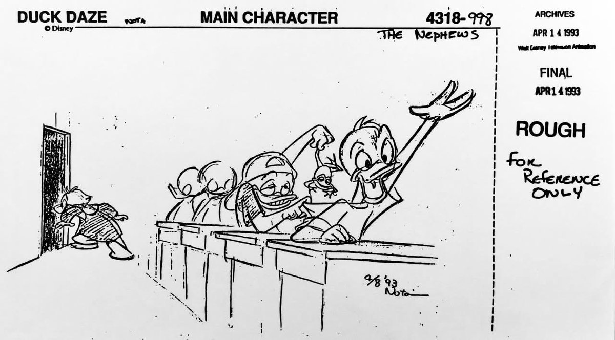 #disney Duck Daze (Quack Pack) development sketches by Dan Haskett and ...