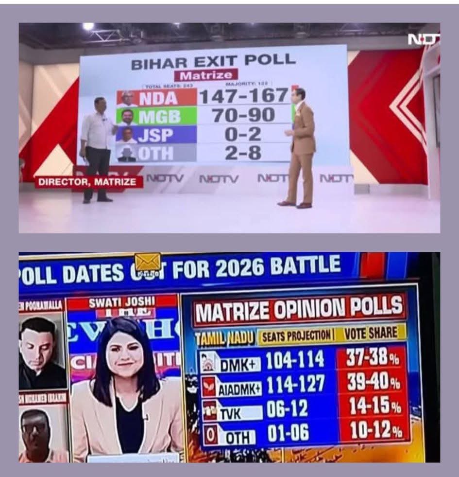 Times Now Opinion Poll Predicts NDA Ahead of DMK in Tamil...