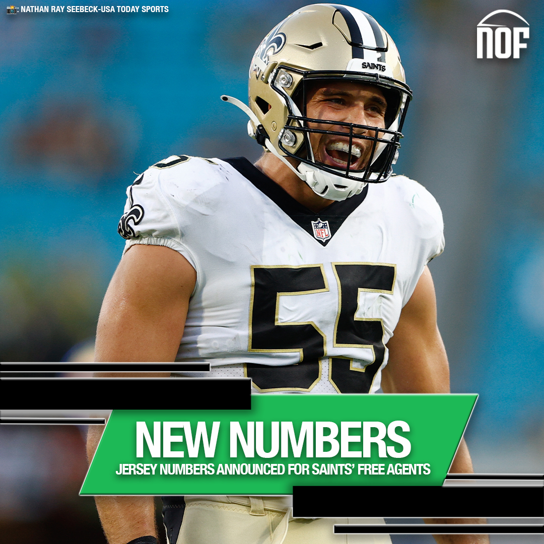 #Saints updated jersey numbers for free agent signings: RB Travis ...