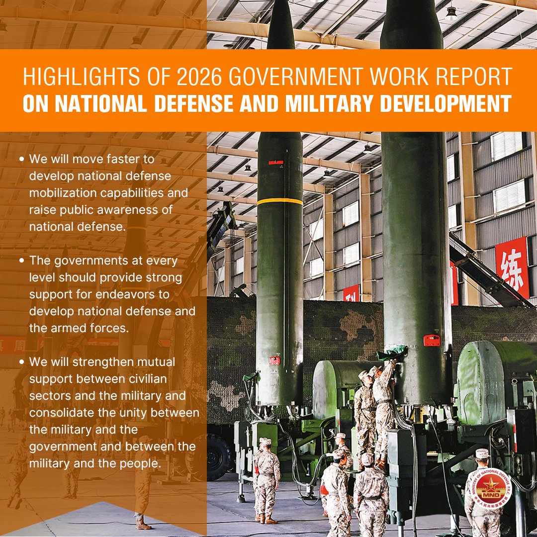 Ministry of National Defense of China (@MND_China) / Posts / X