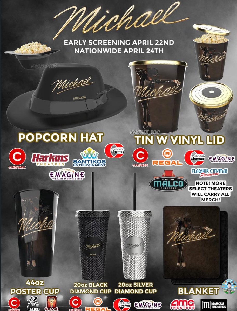 Michael Jackson Biopic Merch Hits Theaters Ahead of April...