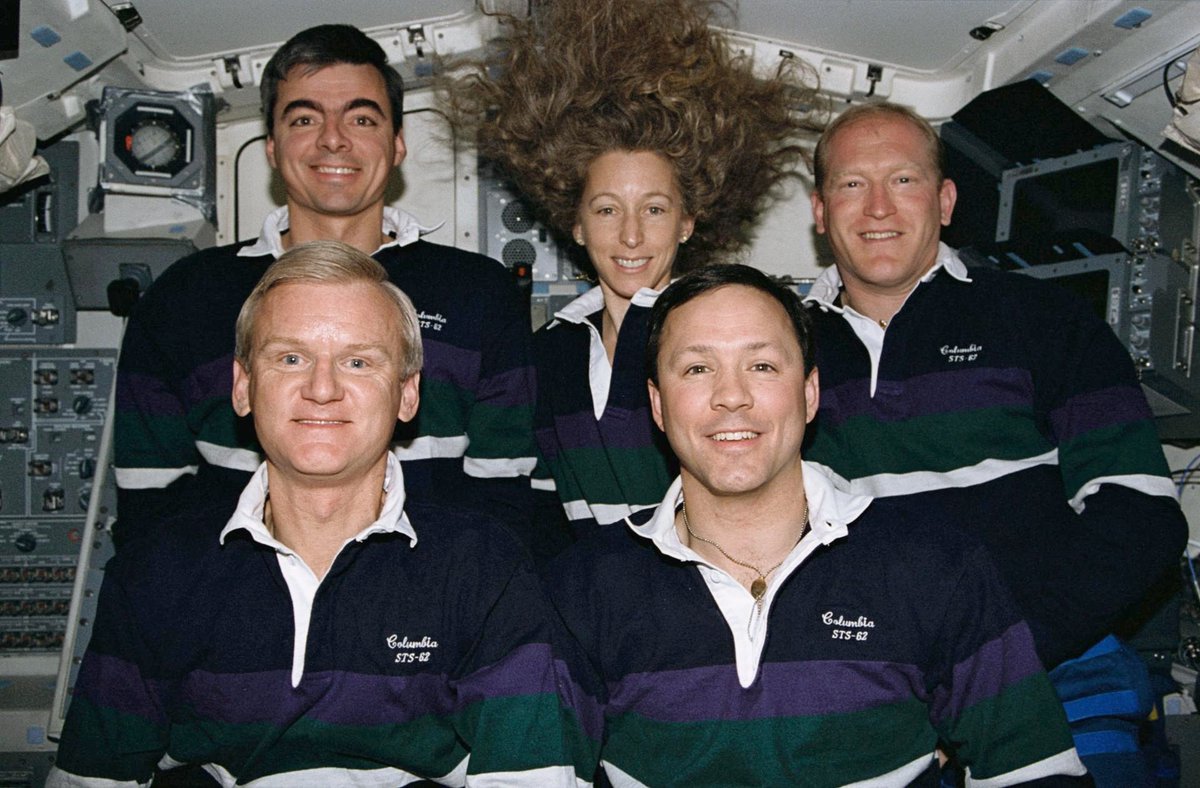 On this day in 1994, five astronauts returned from space after ...