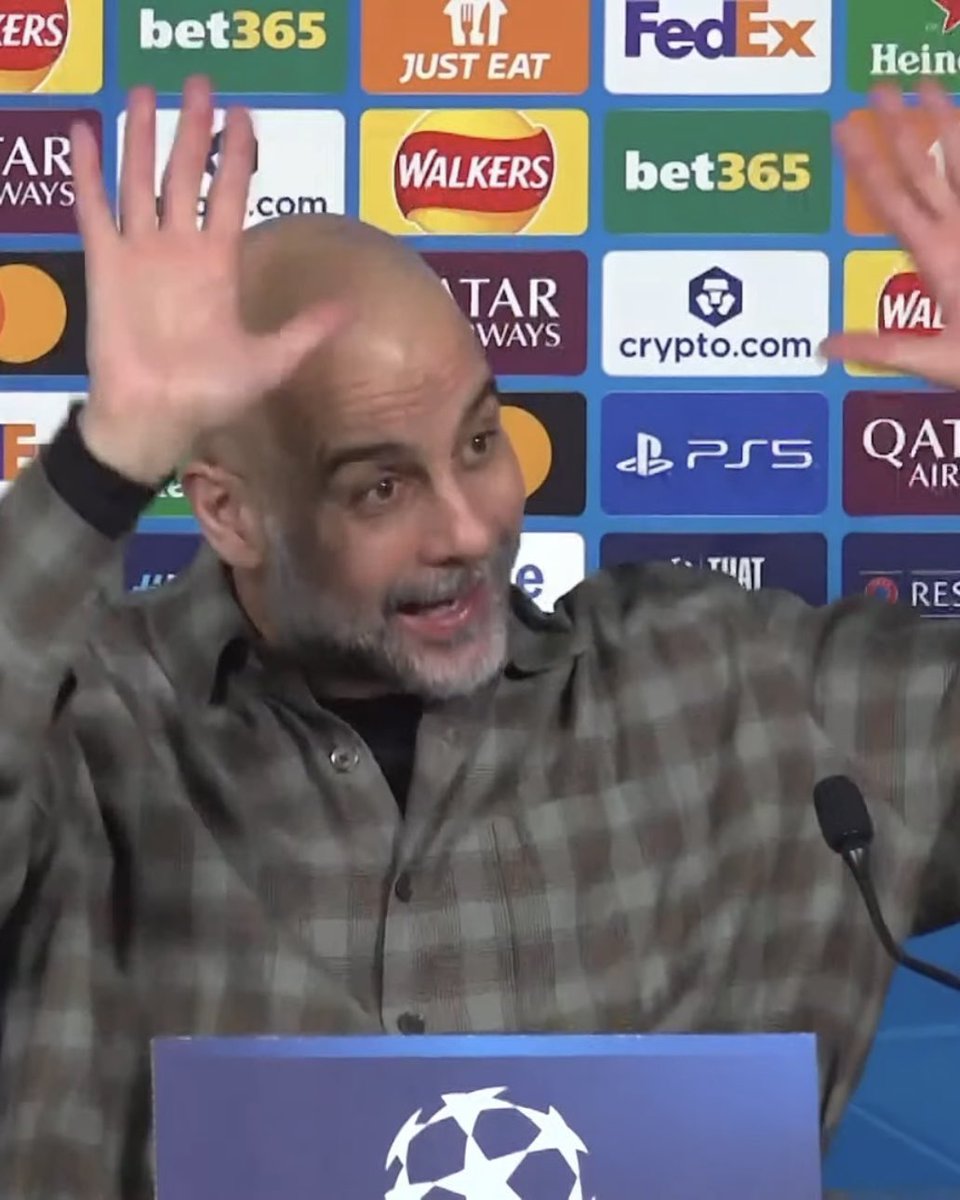 Pep Guardiola asked about maybe only winning one Champions League at # ...