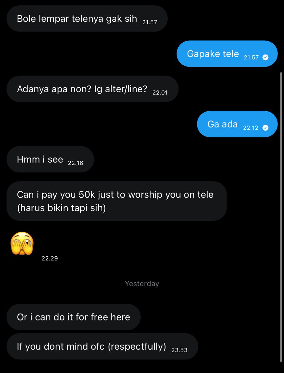 Miskin banyak mau. Harga diri lu aja sini gw beli njing. Dikira gw akun ...